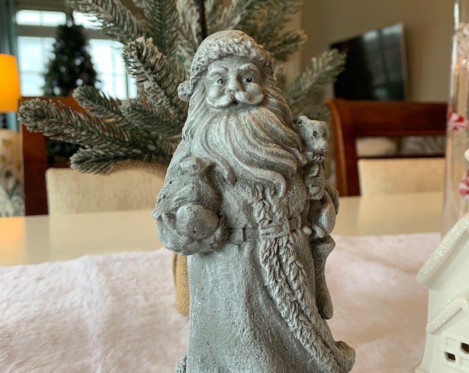 Concrete Santa Statue Indoor/outdoor - Etsy
