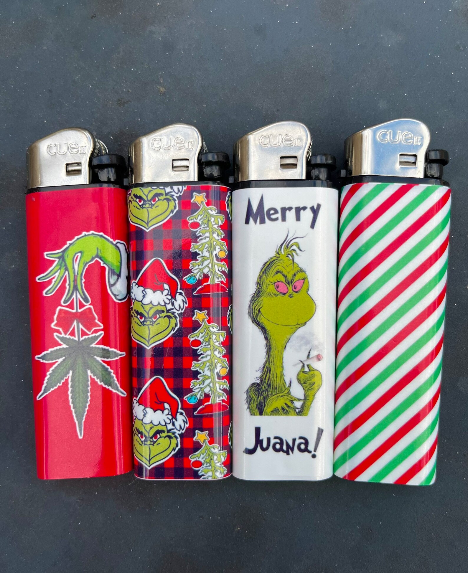 Cute Lighter Decal Wrap Sticker Grinch please Read - Etsy