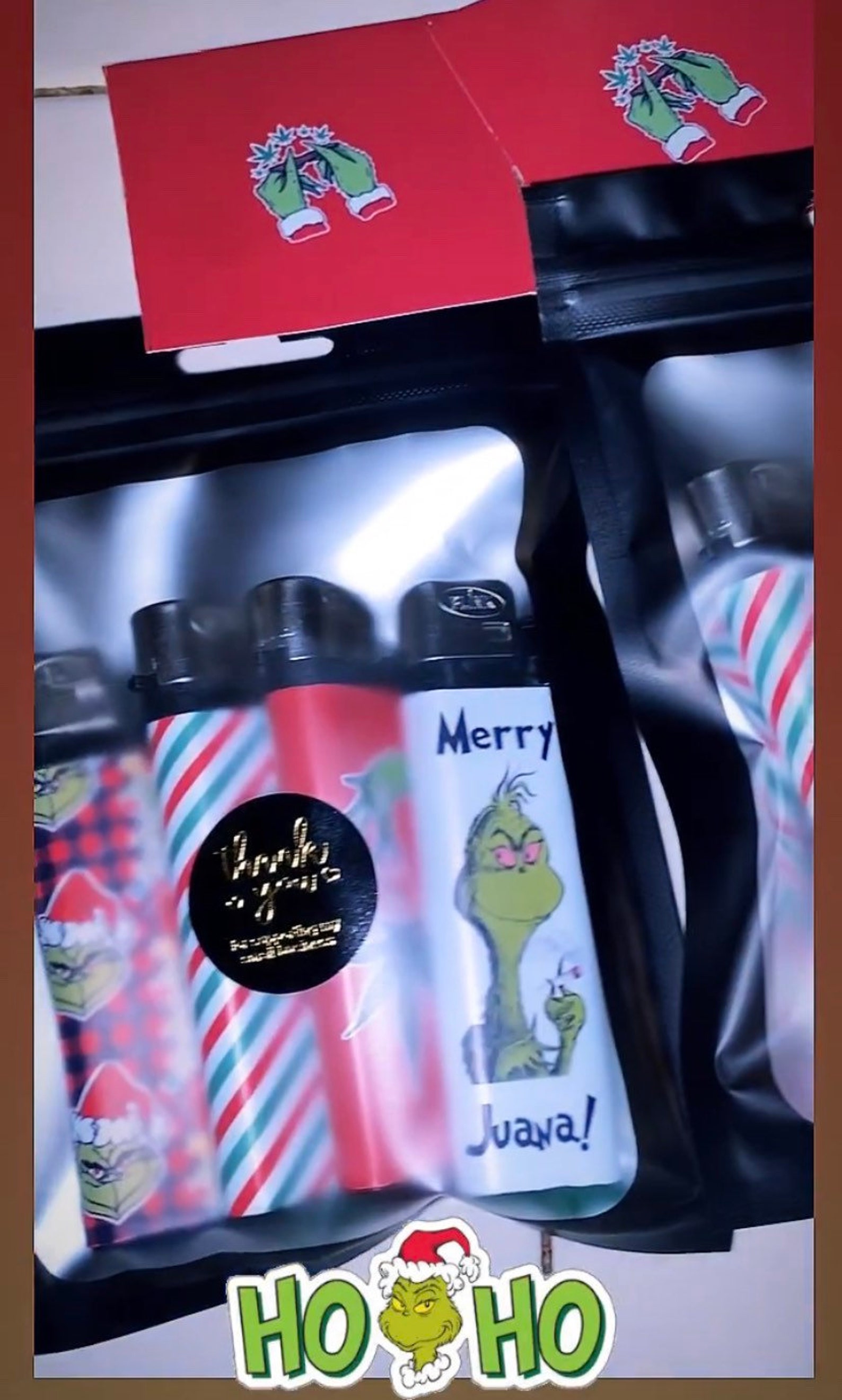 Cute Lighter Decal Wrap Sticker Grinch please Read - Etsy