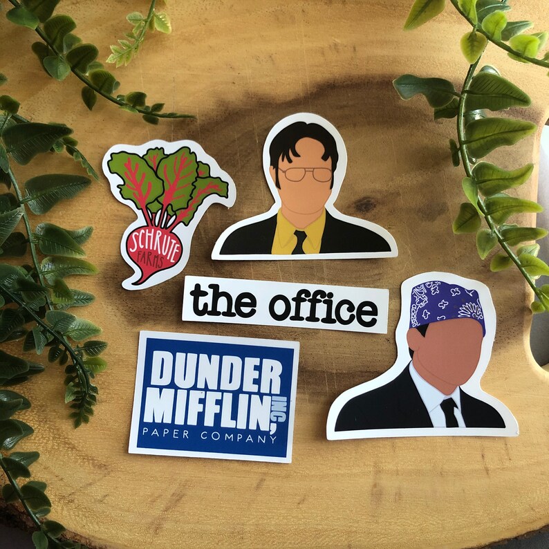 The Office Sticker Pack 5 the Office Themed Matte Vinyl - Etsy