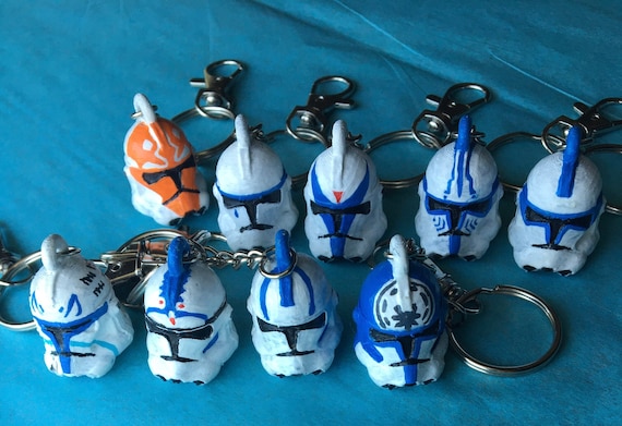 Clone Trooper Helmet Keychains - Etsy