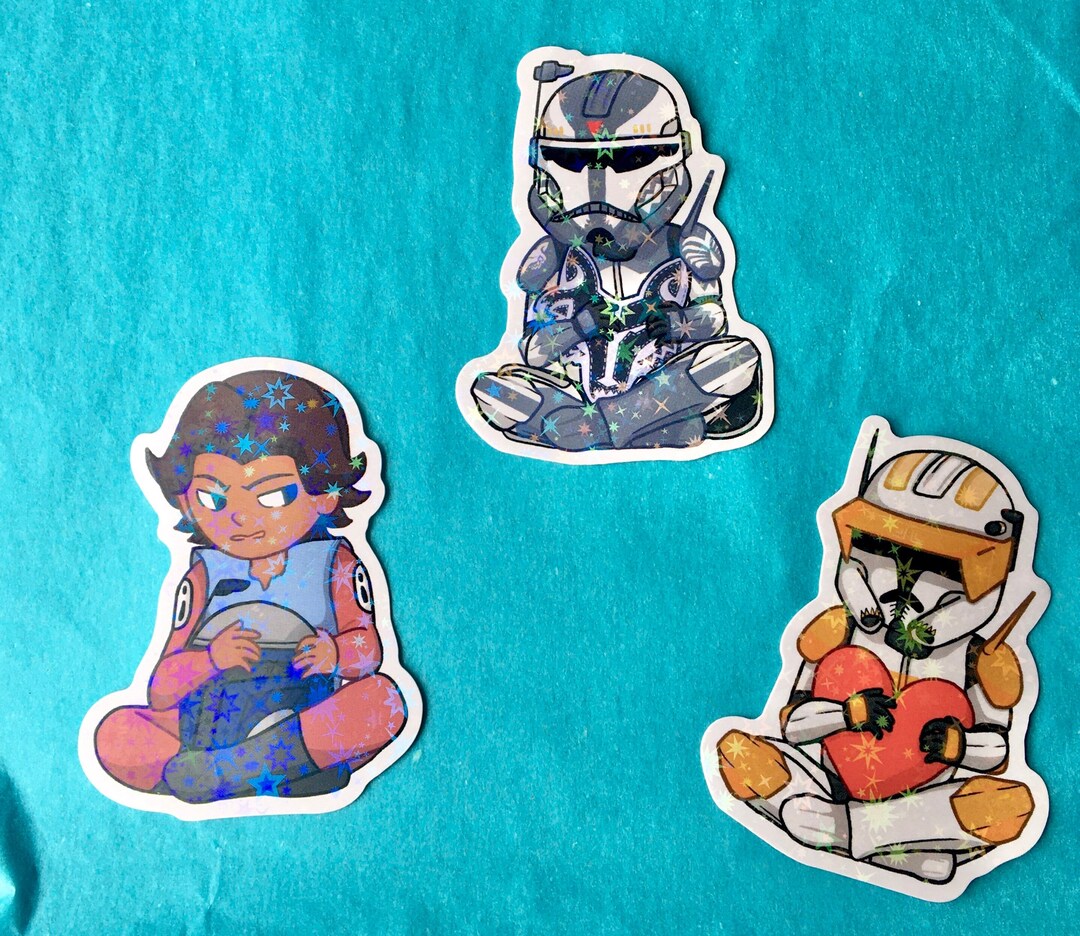 Commander Cody / Commander Wolffe / Young Boba Fett Holographic ...