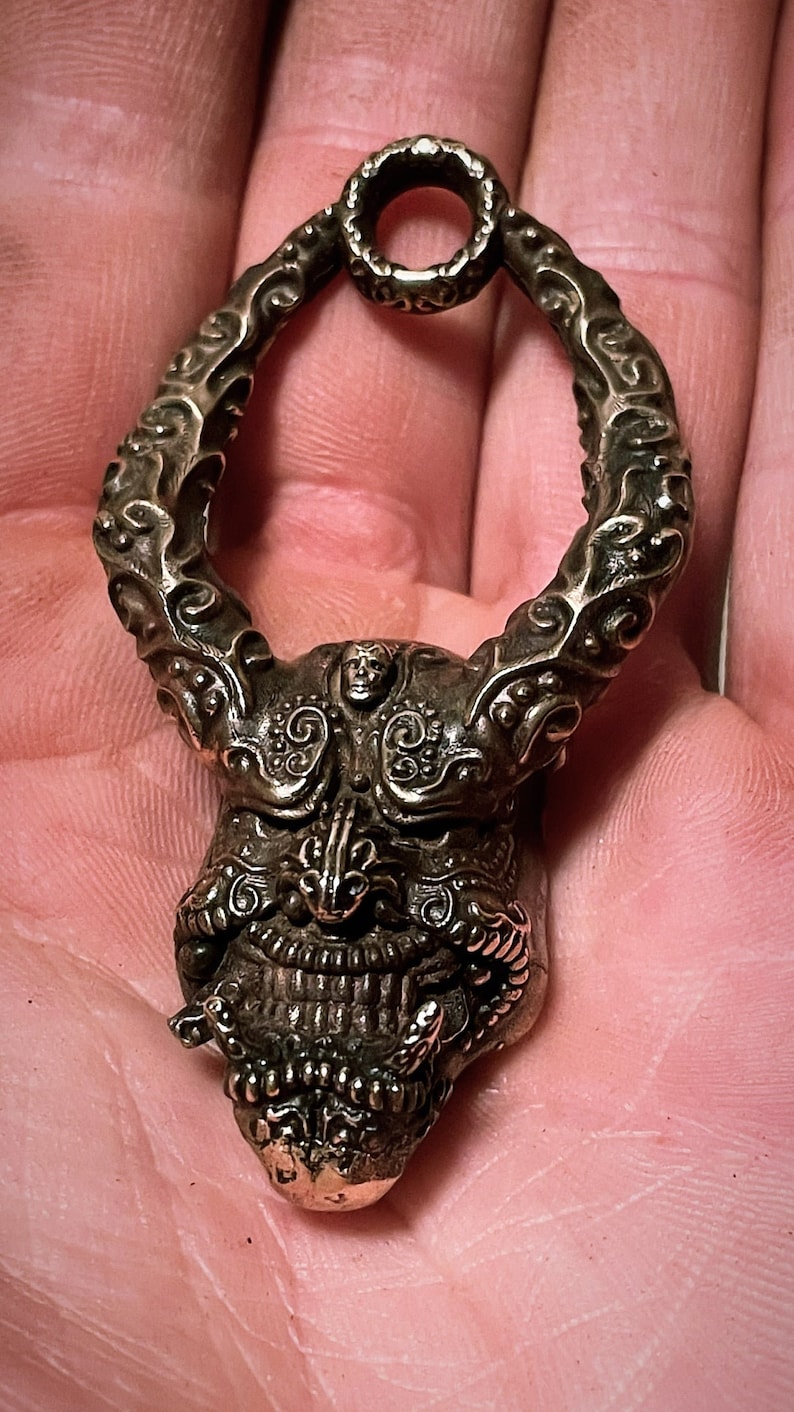 The Cursed Mask of Shuten Doji - Japanese Shinto Oni Pendant | Men's ...