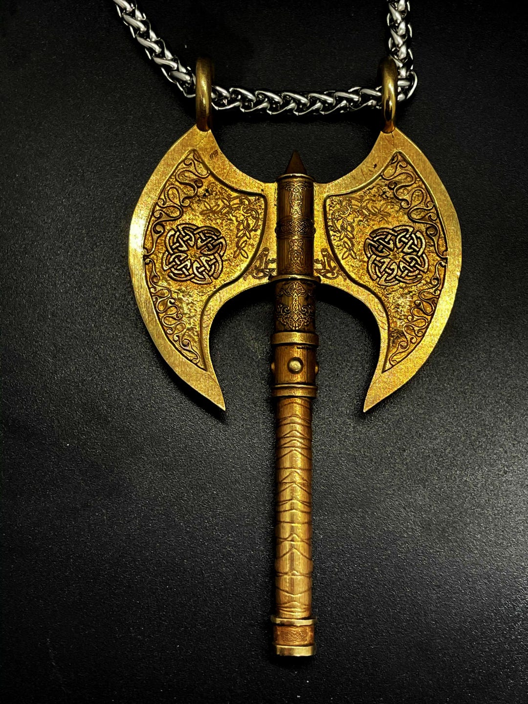 Handmade Sterling Silver Axe of Perun Pendant - Slavic Myth Jewelry ...