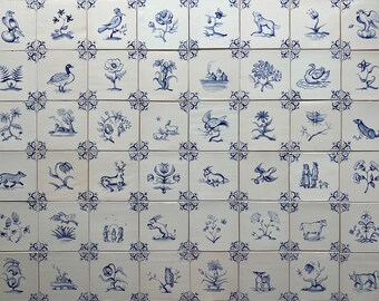 Blue Delft Tiles - Etsy