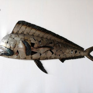 Gold Fish Sculpture Gold Fish Metal Wall Fish Craft Sculpture Indoor ...