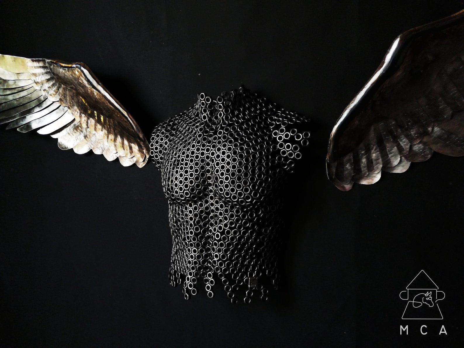 Metal Torso Human Figure Human Figure Man Metal Sculpture Industrial ...