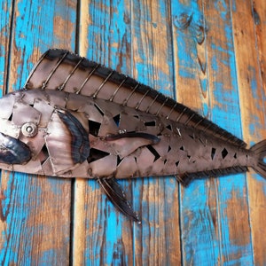 Gold Fish Sculpture Gold Fish Metal Wall Fish Craft Sculpture Indoor ...