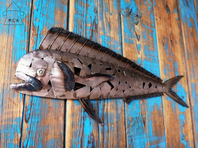 Gold Fish Sculpture Gold Fish Metal Wall Fish Craft Sculpture | Etsy