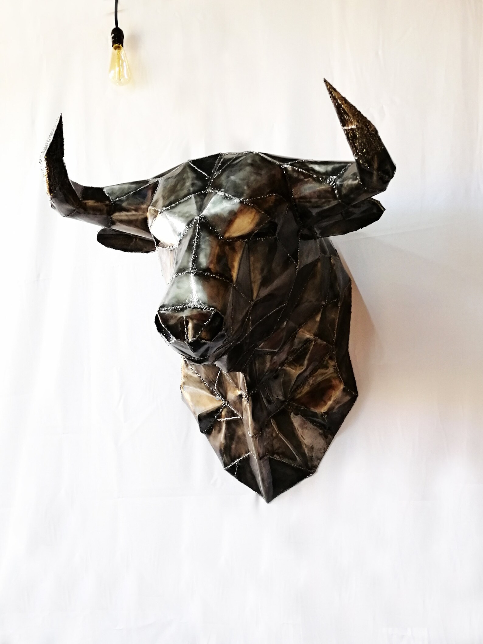 Metal Bull Bull Sculpture De Miura Metal Bull Sculpture | Etsy