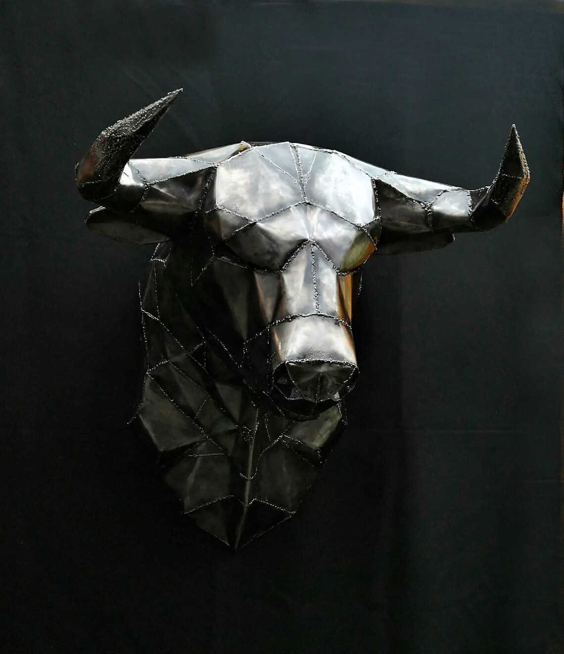 Metal Bull Bull Sculpture De Miura Metal Bull Sculpture | Etsy