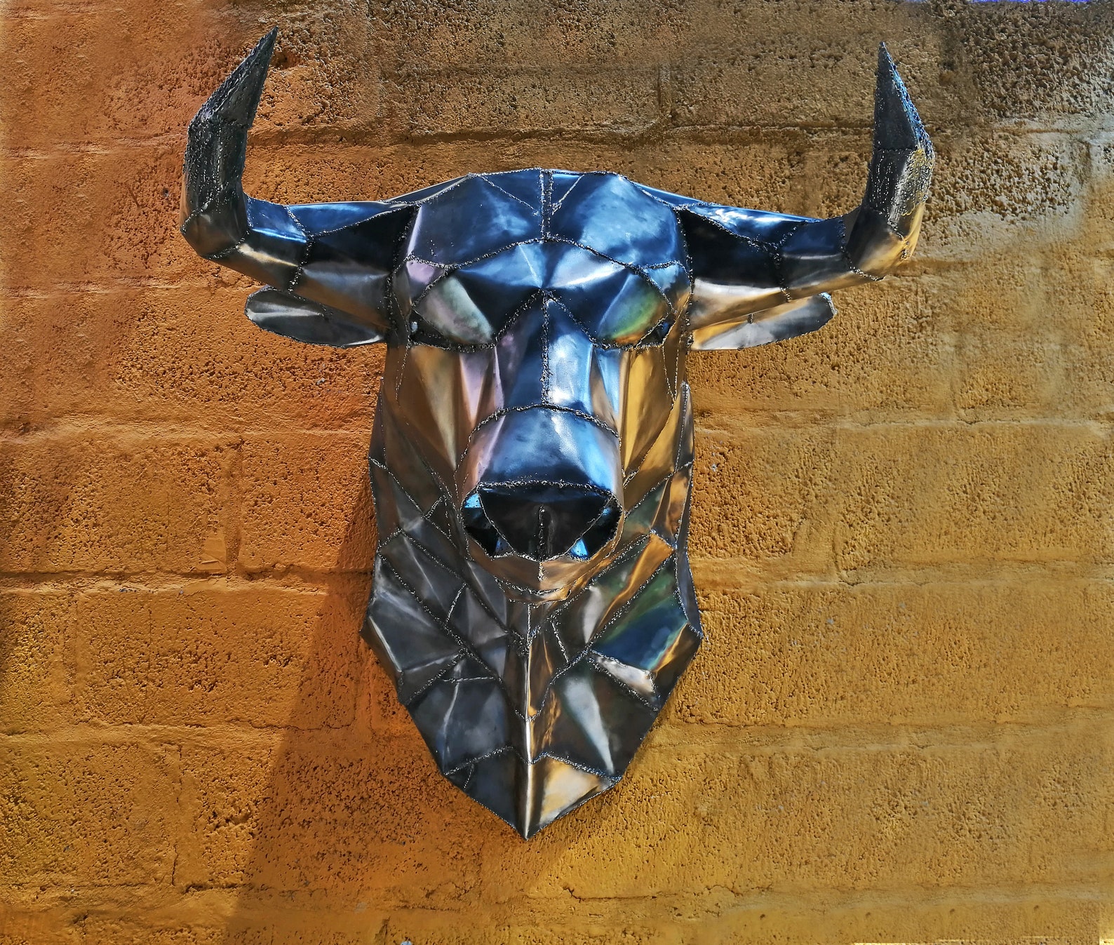 Metal Bull Bull Sculpture De Miura Metal Bull Sculpture | Etsy