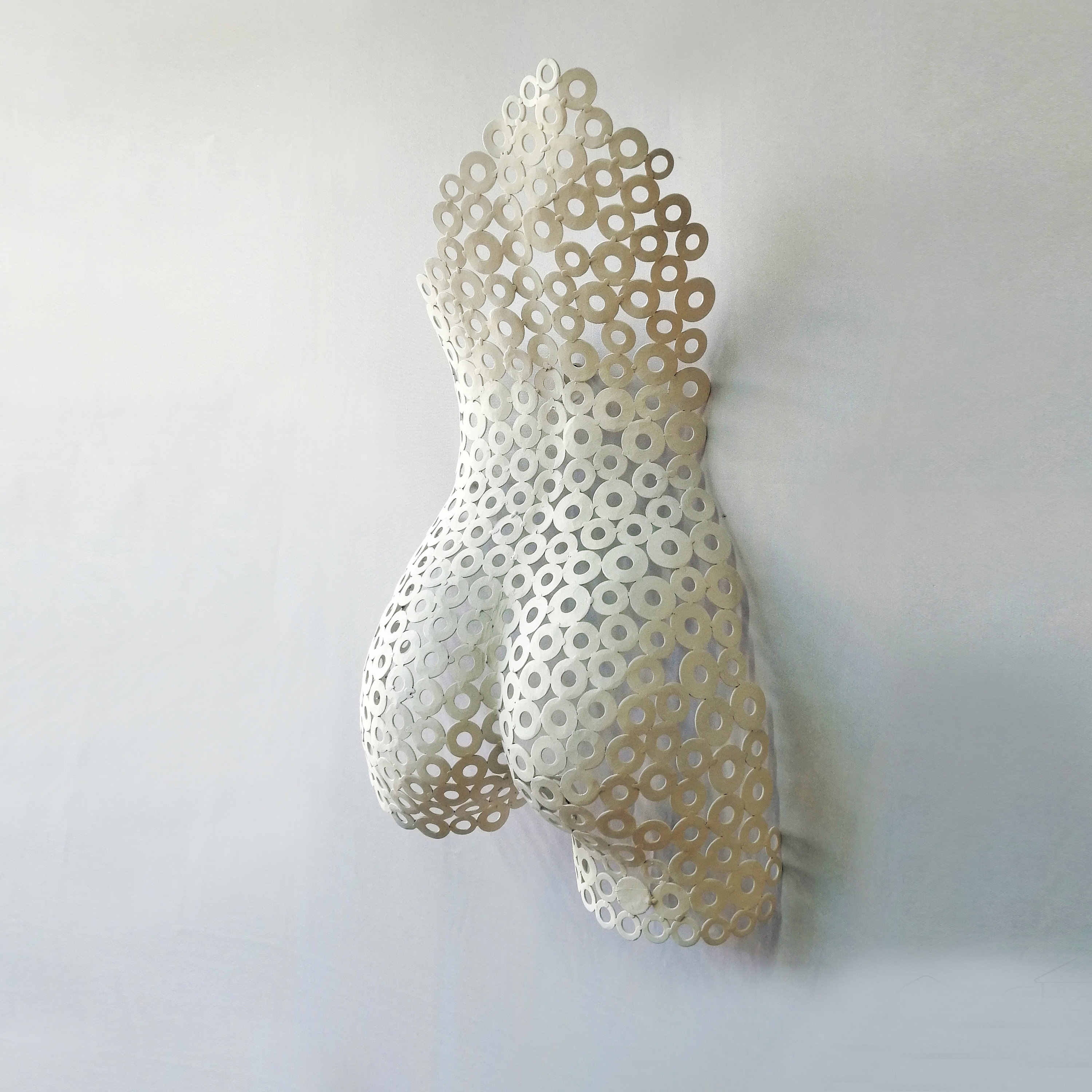 Metal Woman Torso Modern Wall Sculpture Abstract Art Minimalist ...