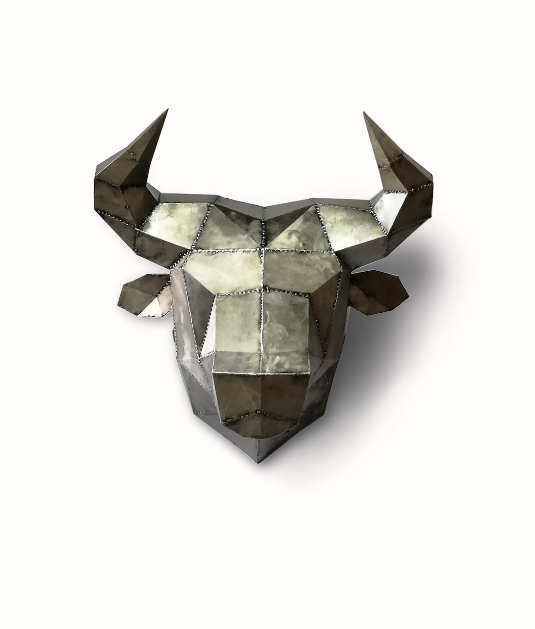 Metal Bull Bull Sculpture Metal Sculpture Bull Head of Bull Artisan ...