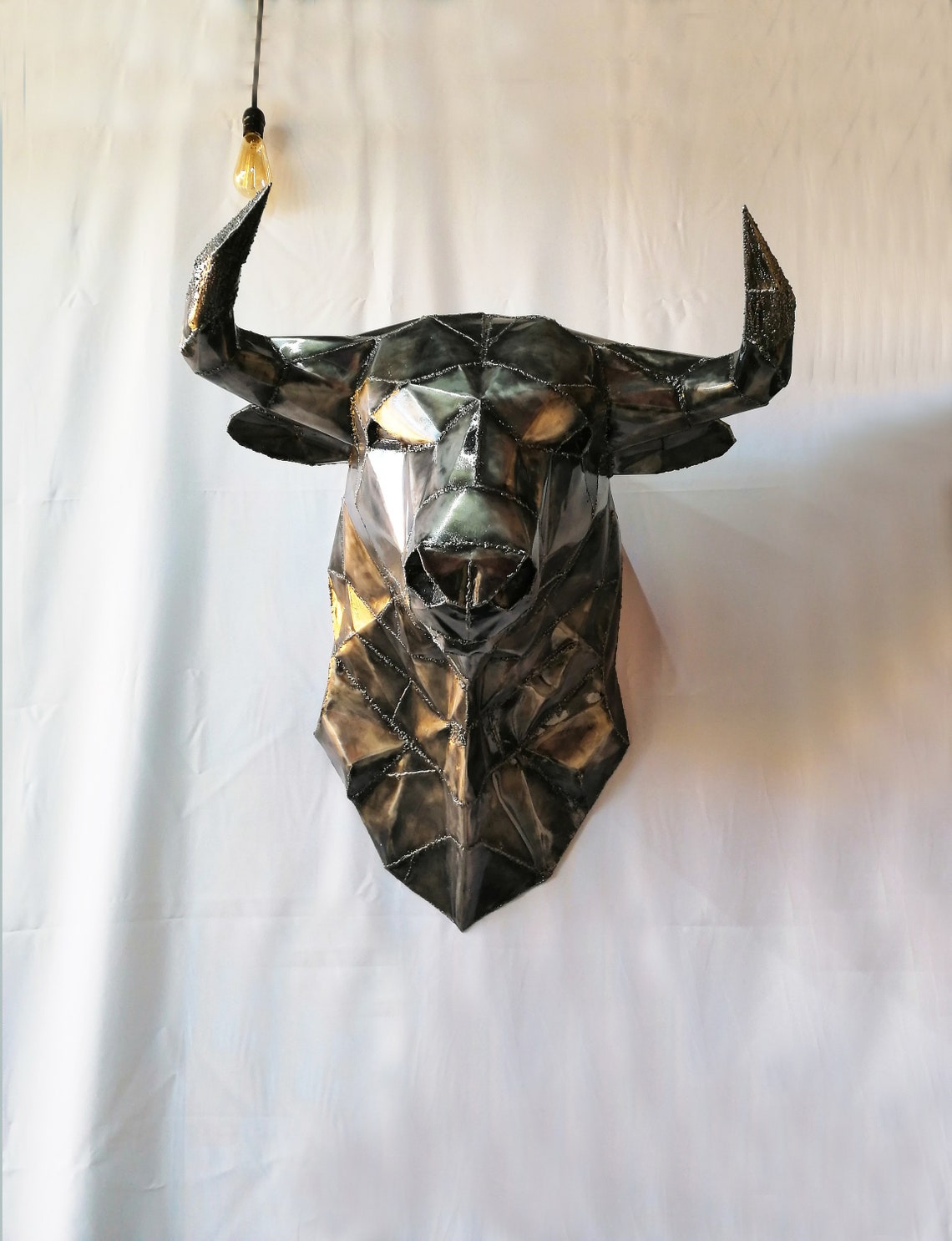 Metal Bull Bull Sculpture De Miura Metal Bull Sculpture | Etsy