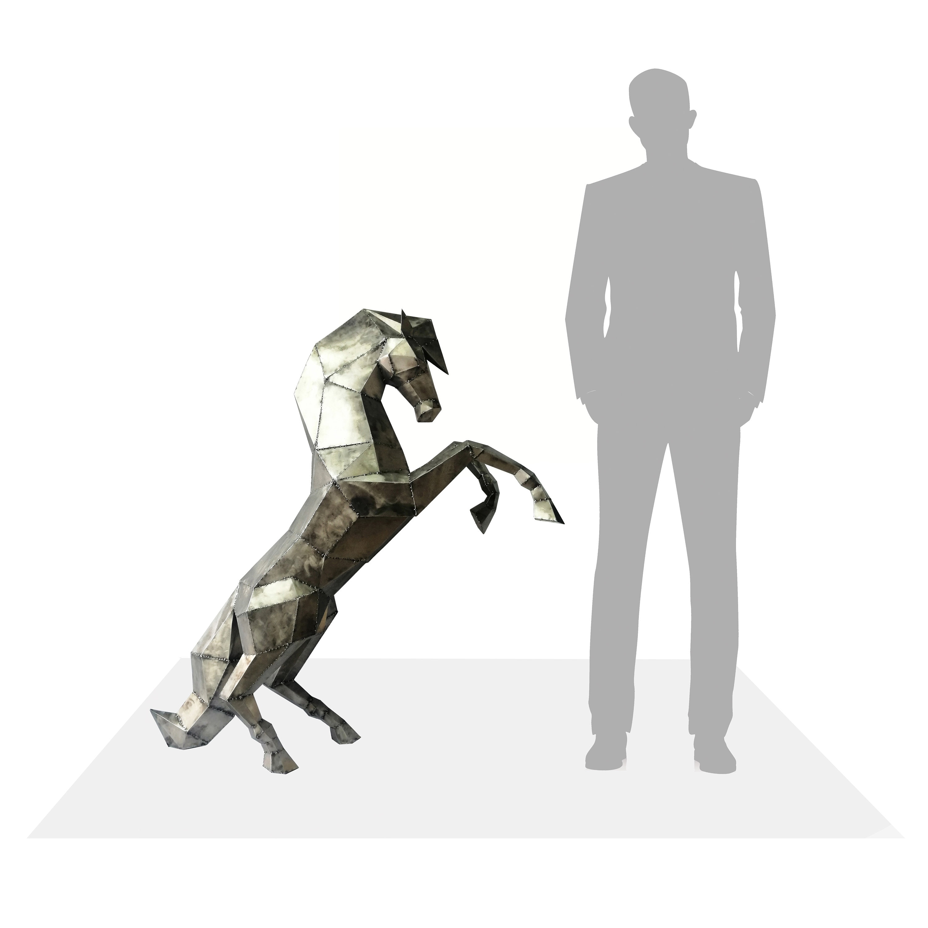 Metal Horse Sculpture, Metal Sculpture Horse, Metallic Horse Sculpture ...