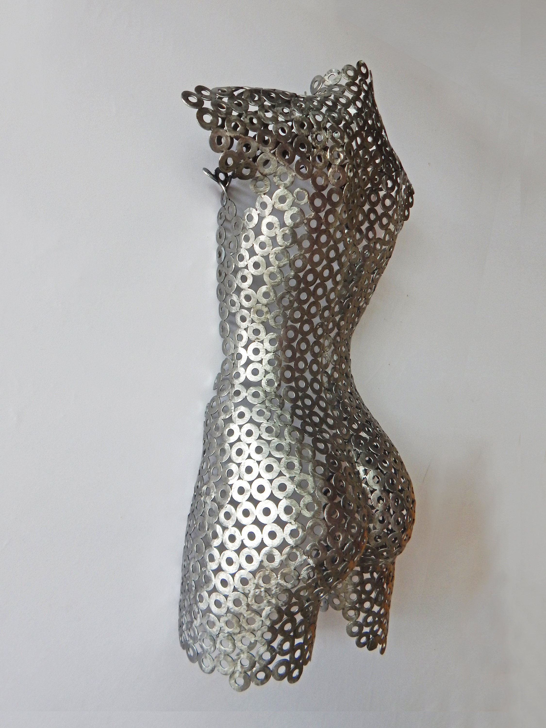 Metal Sculpture, Feminine Elegance for Wall, Modern Metal Woman Art ...