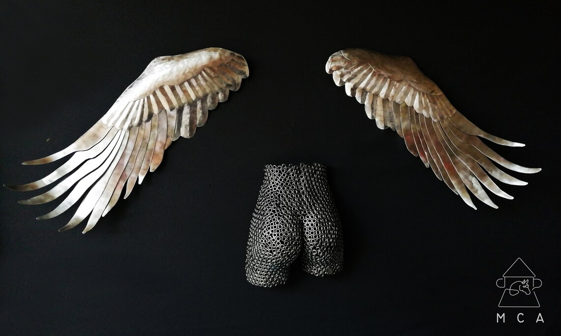 Angel Piece Metal Angel Sculpture Angel Body Torso With Wings Bust With ...