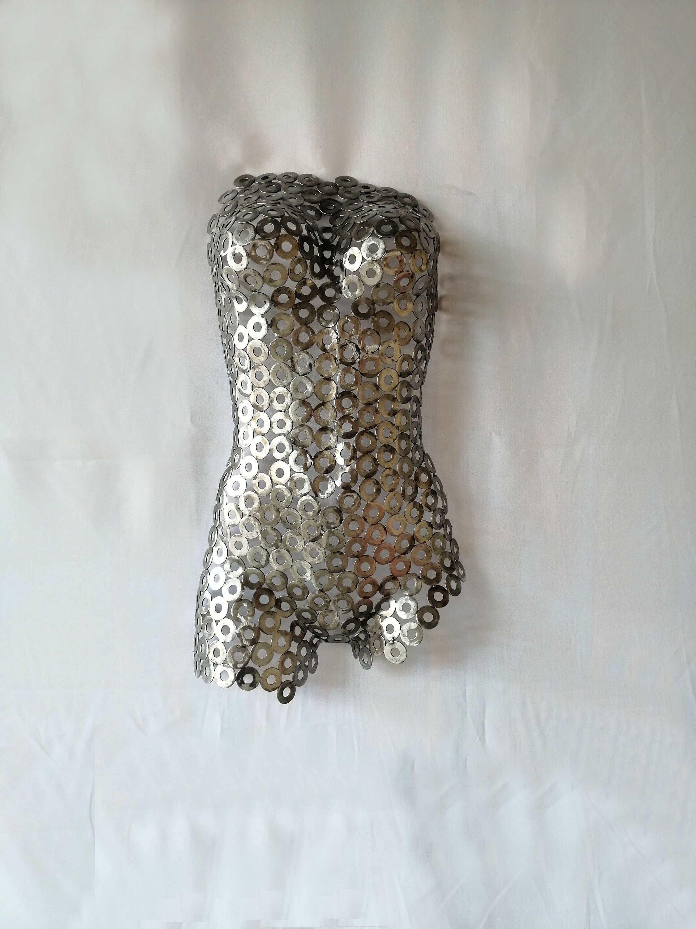 Metal Wall Art Abstract Sculpture Metallic Torso of Woman - Etsy UK