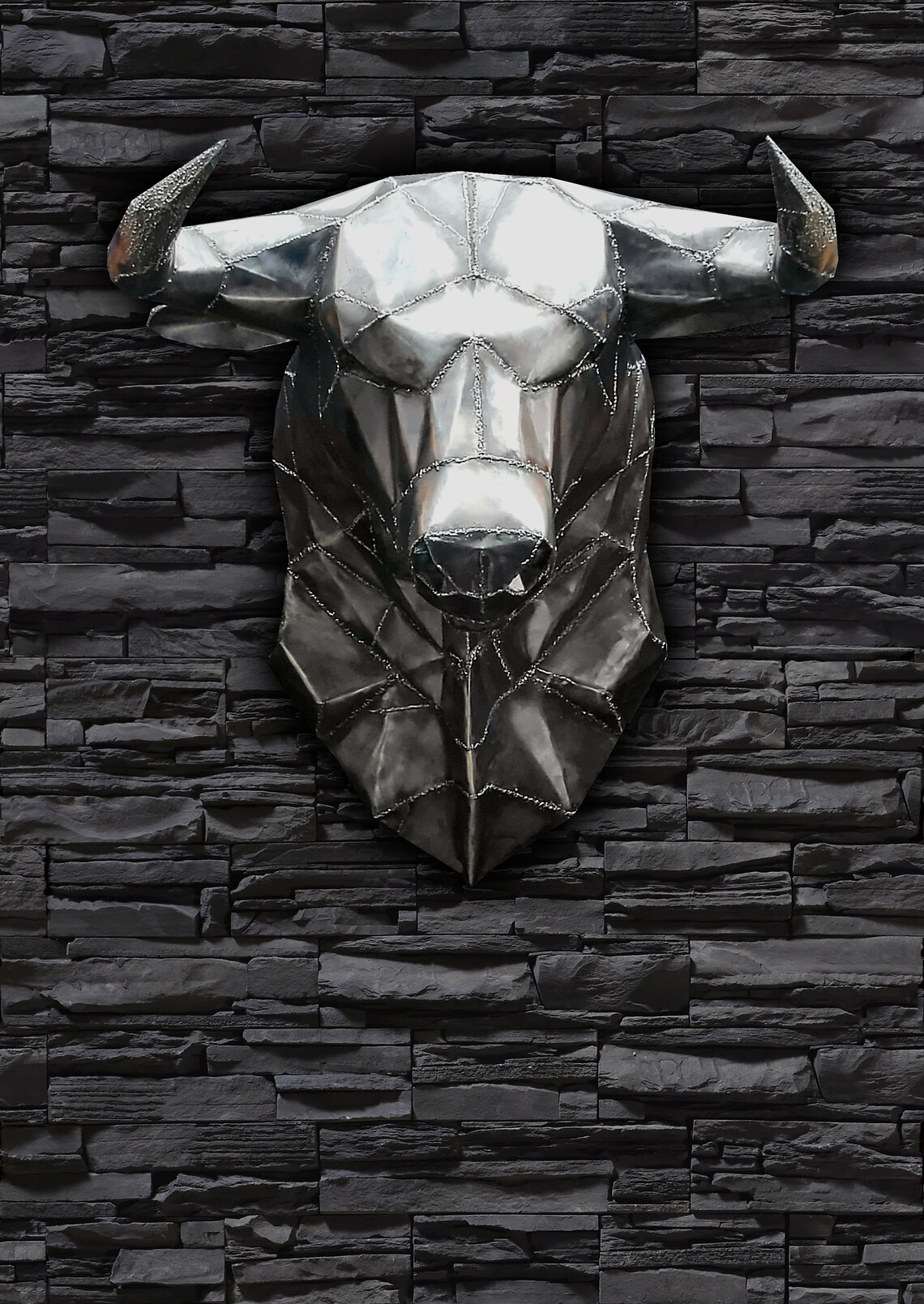 Metal Bull Bull Sculpture De Miura Metal Bull Sculpture | Etsy