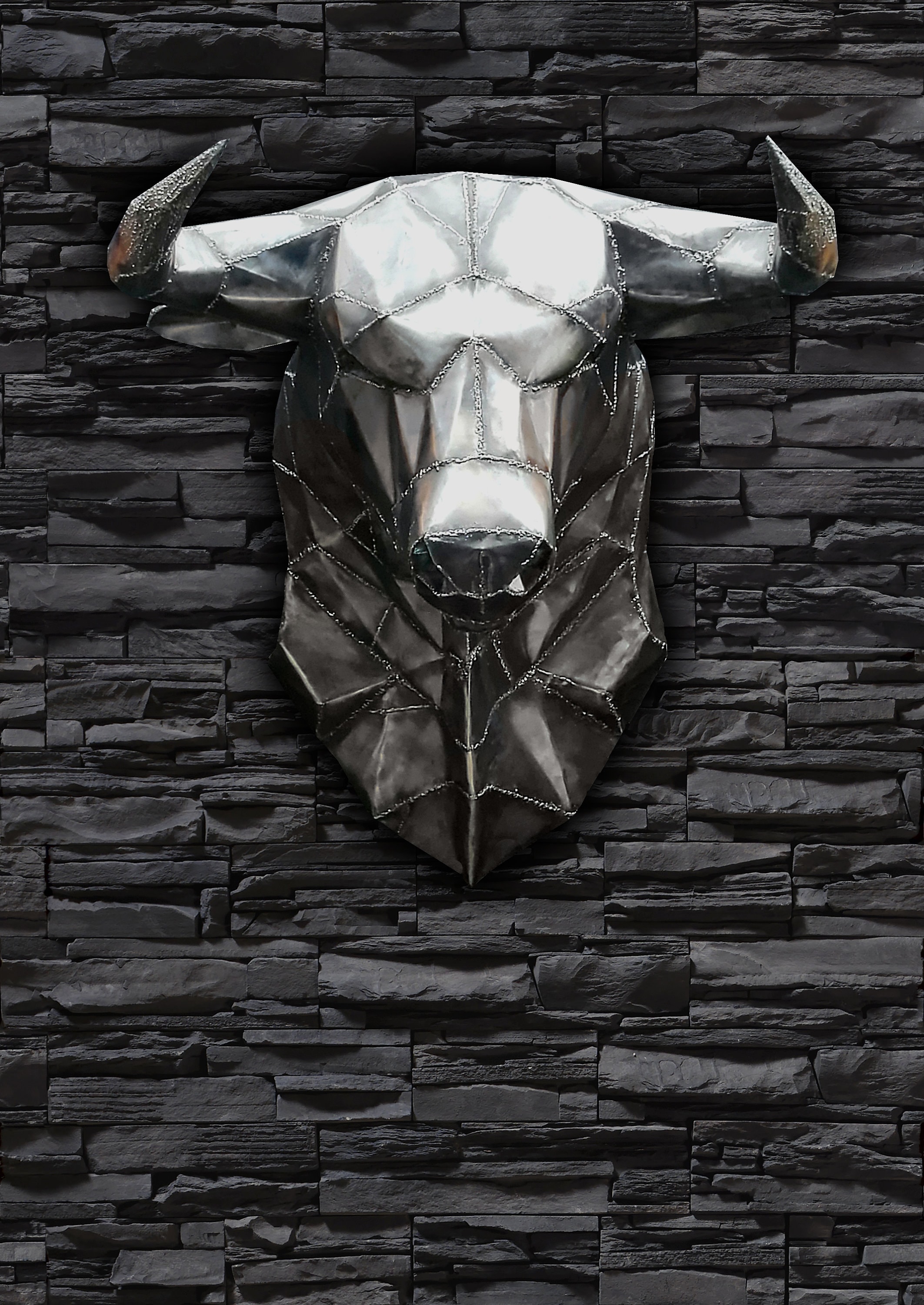 Metal Bull Bull Sculpture De Miura Metal Bull Sculpture | Etsy