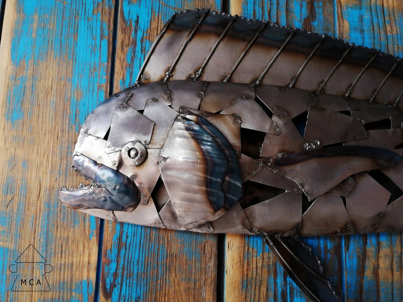 Goldfish Metal Sculpture | 3D Wall Fish | Handcrafted Marine Sculpture ...