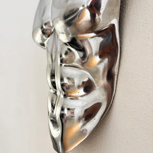 Metal Bust Wall Art Life Size – Modern Sculpture for Home, Living Room ...