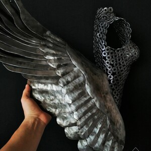 Metal Angel Woman's Angel Torso Abstract Sculpture Woman's Metallic Art ...