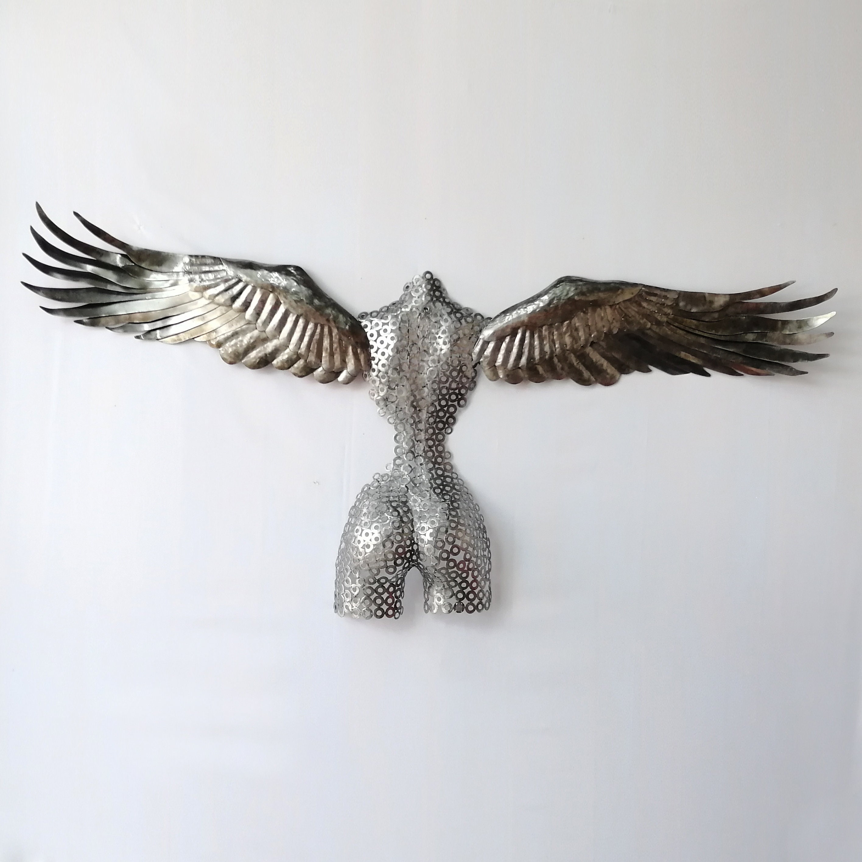 Metal Torso Metal Angel With Wings Abstract Sculpture With - Etsy
