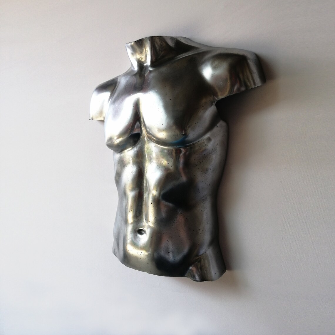 Metal Torso in Aluminum Abstract Sculpture Metal Torso of a - Etsy