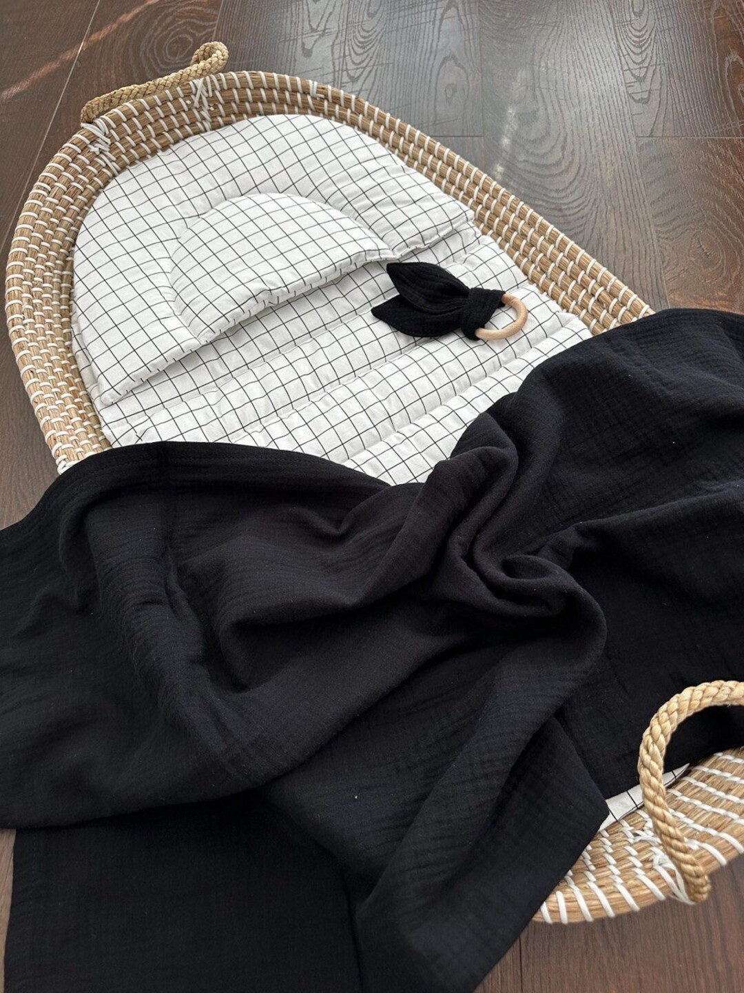 Liner for Changing Basket, Table Basket Insert , Muslin Swaddle Blanket ...