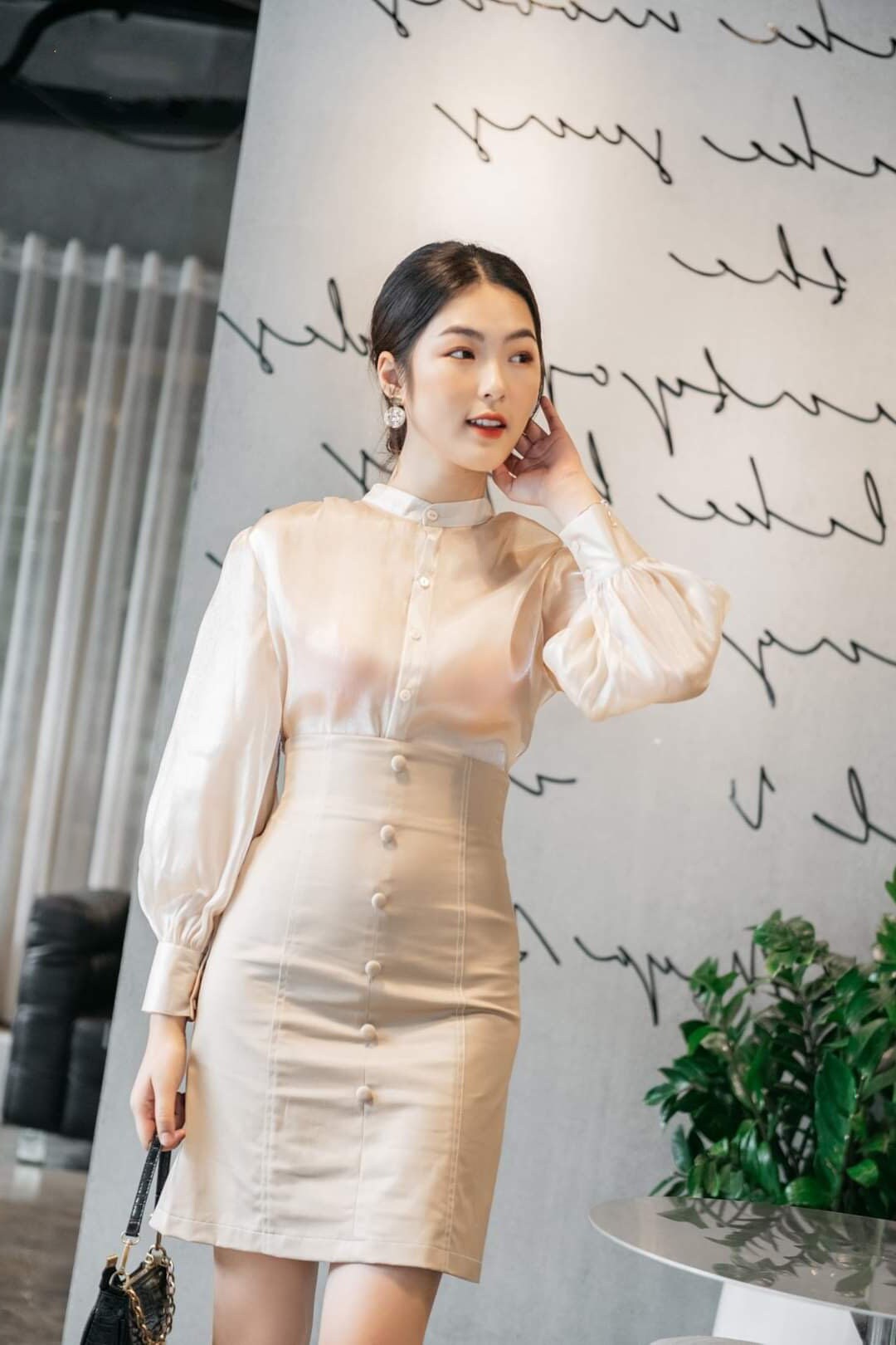 Long Sleeve Loose Organza Shirt - Collared Organza Top - Summer Organza ...