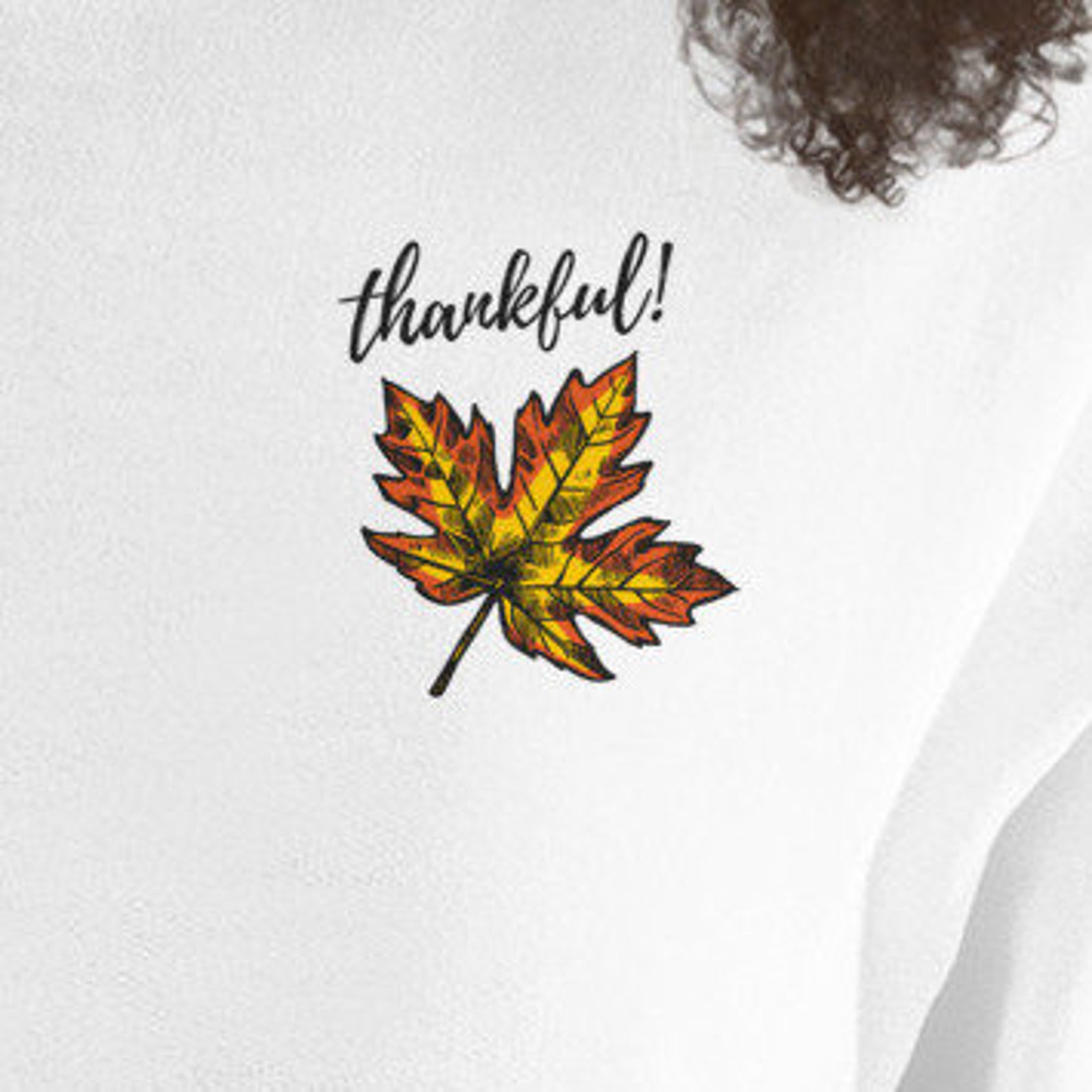 Embroidered Fall Themed Hoodie, Statement Hoodie for Giving Thanks ...