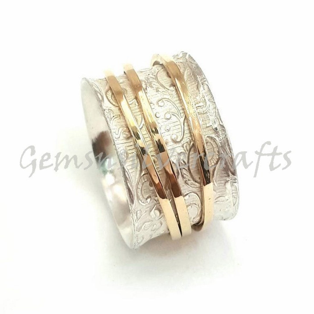925 Sterling Silver Spinner Ring Spinner Rings for Women - Etsy
