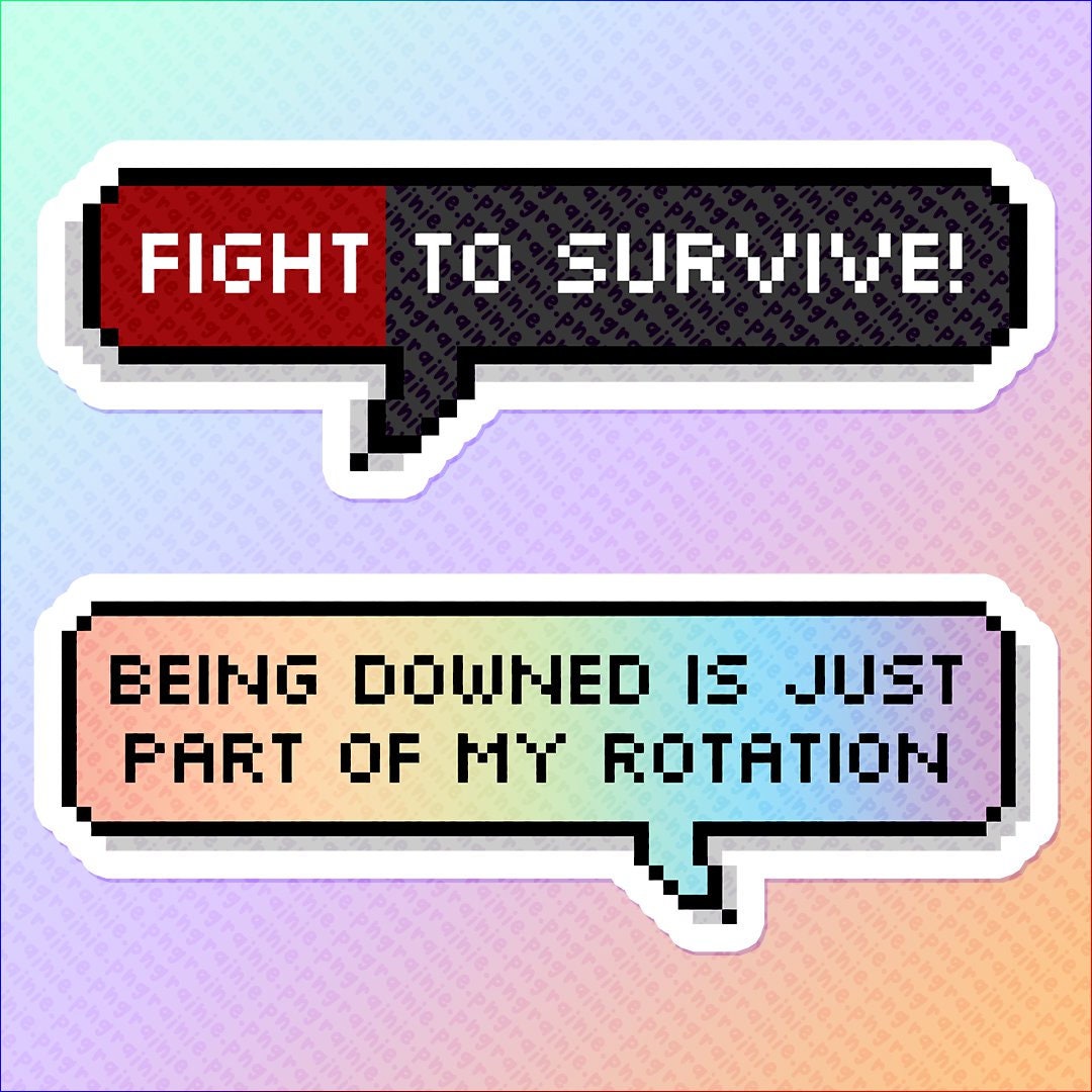 Guild Wars 2 Downed State Vinyl Sticker Pack - Etsy