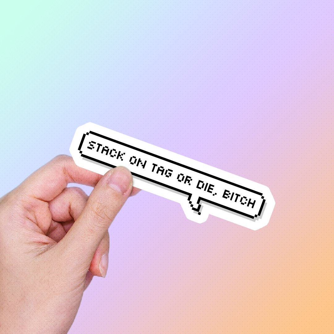 Guild Wars 2 Stack on Tag Pixel Speech Bubble Vinyl Sticker Pack - Etsy