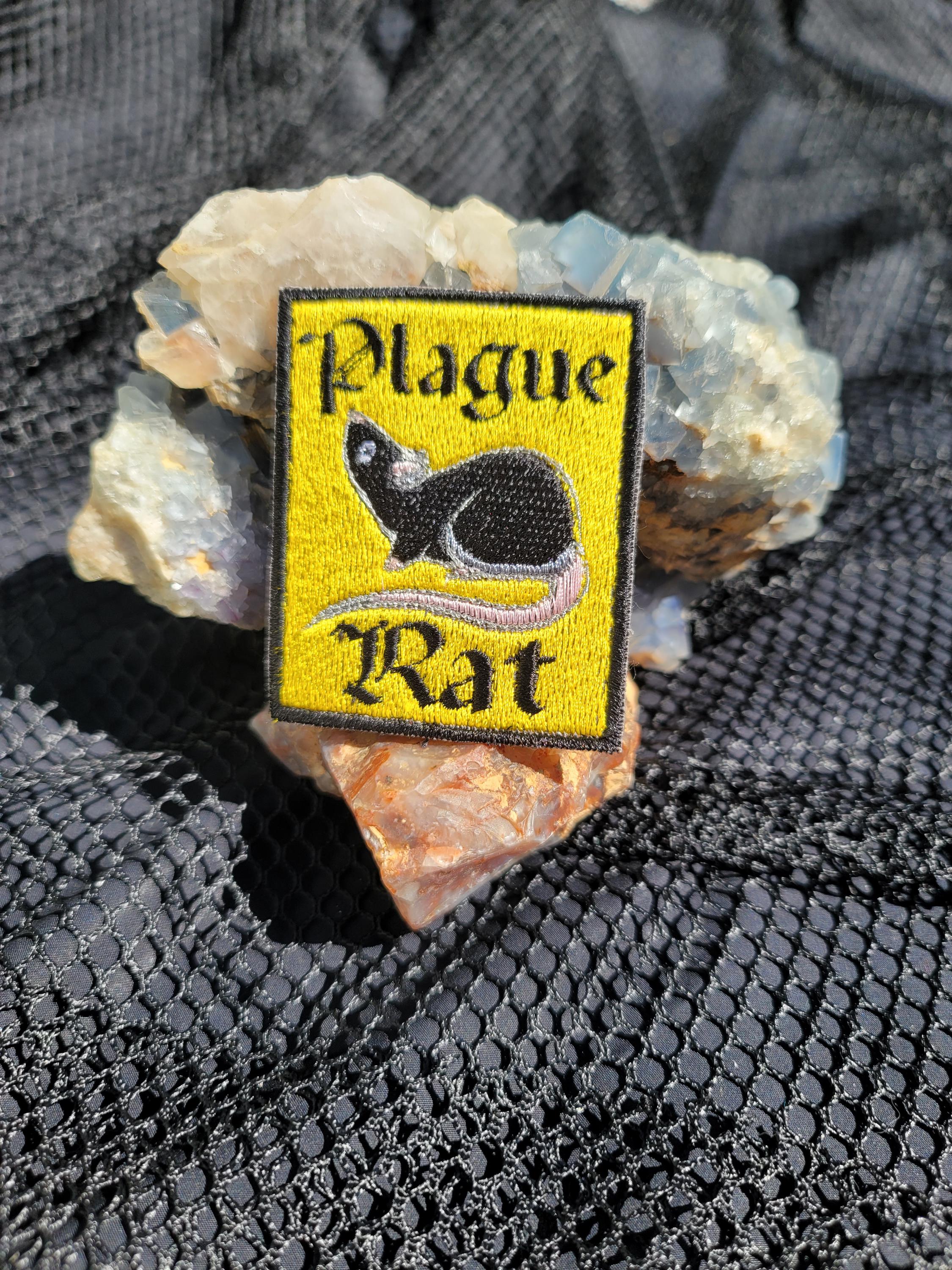 Plague Rat Embroidered Patch - Etsy