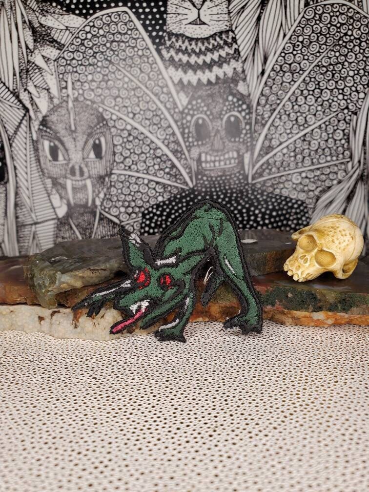 Chupacabra Embroidered Patch - Etsy