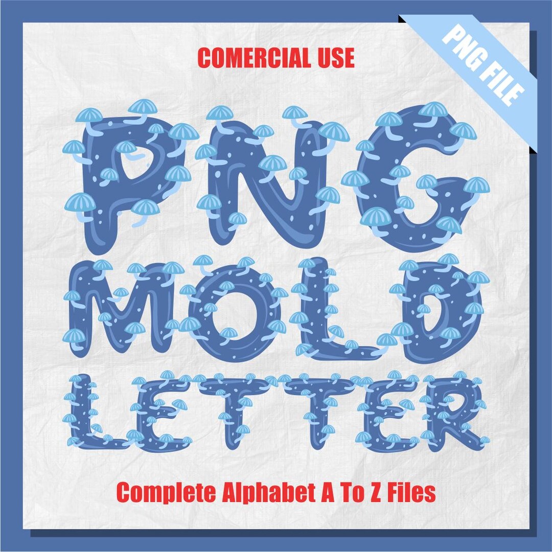 Mold Clipart, Mushroom Letter PNG, Fungus Alphabet, Alphabet Clipart ...