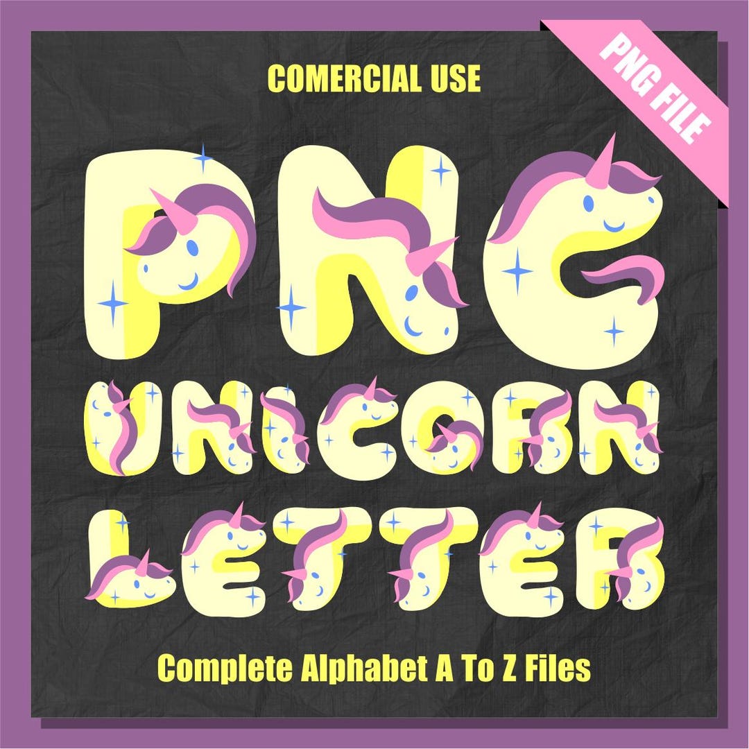 Unicorn Clipart, Pony Letter PNG, Horse Alphabet, Alphabet Clipart PNG ...