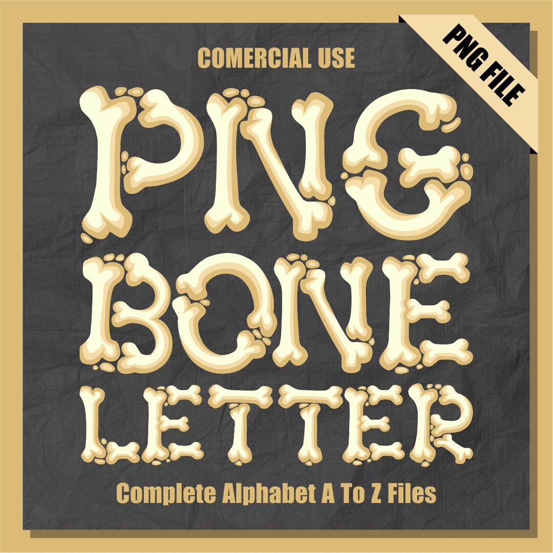 Bone Clipart, Bone PNG, Bone Alphabet, Bone Letter, Alphabet Clipart ...