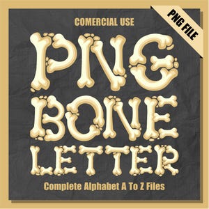 Bone Clipart, Bone PNG, Bone Alphabet, Bone Letter, Alphabet Clipart ...