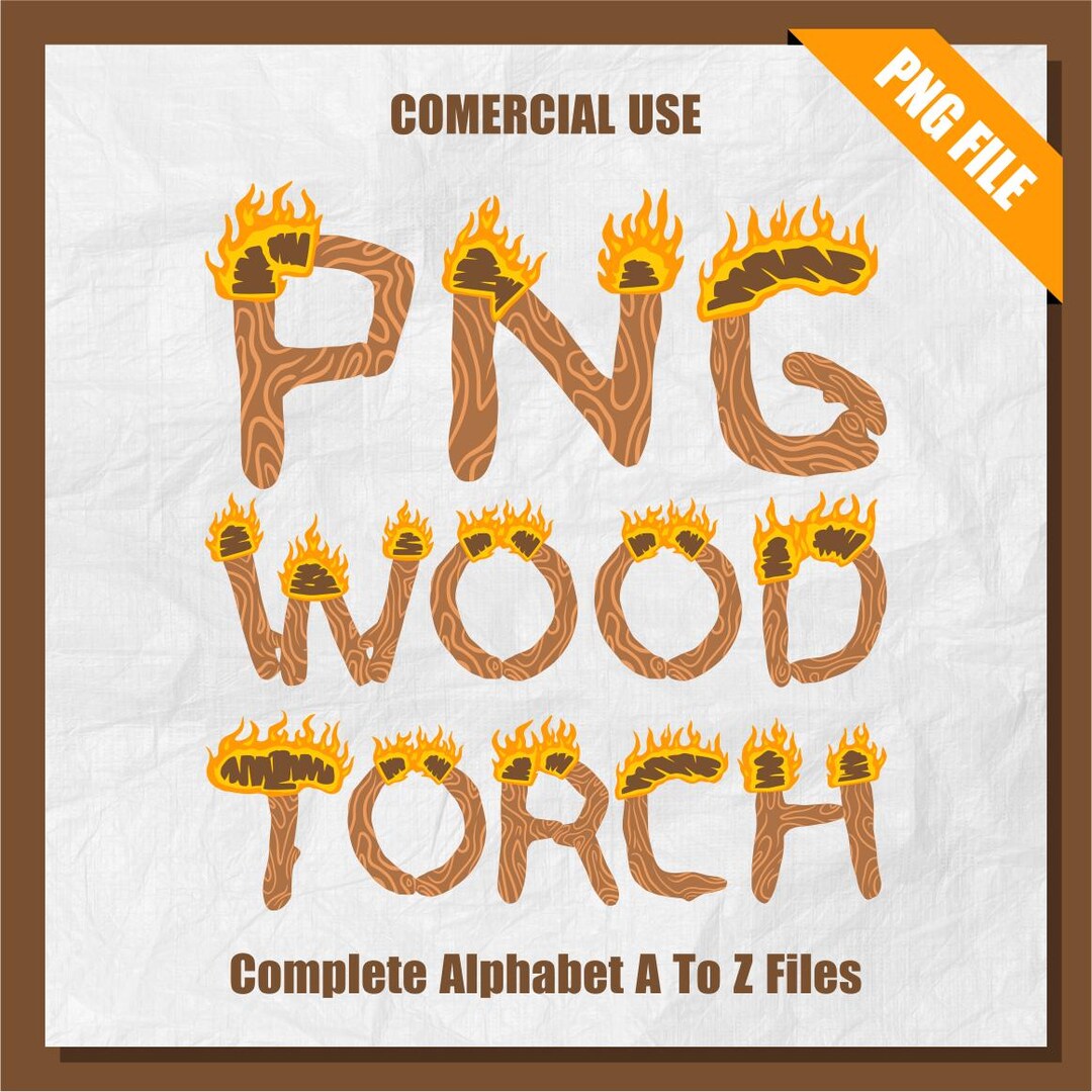Wood Torch Clipart, Wood Torch Letter, Torch Alphabet, Alphabet Clipart ...