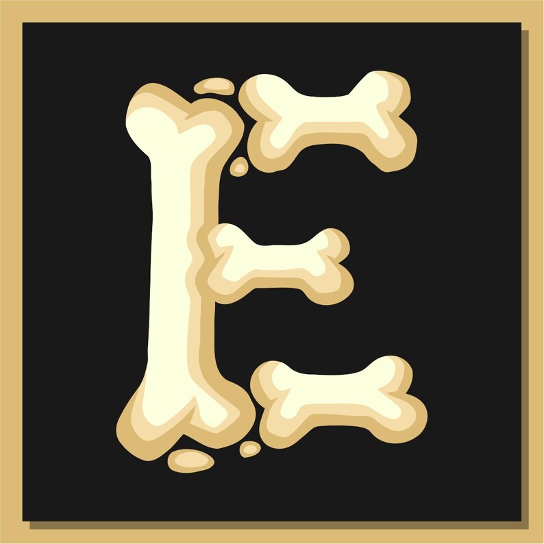 Bone Clipart, Bone PNG, Bone Alphabet, Bone Letter, Alphabet Clipart ...