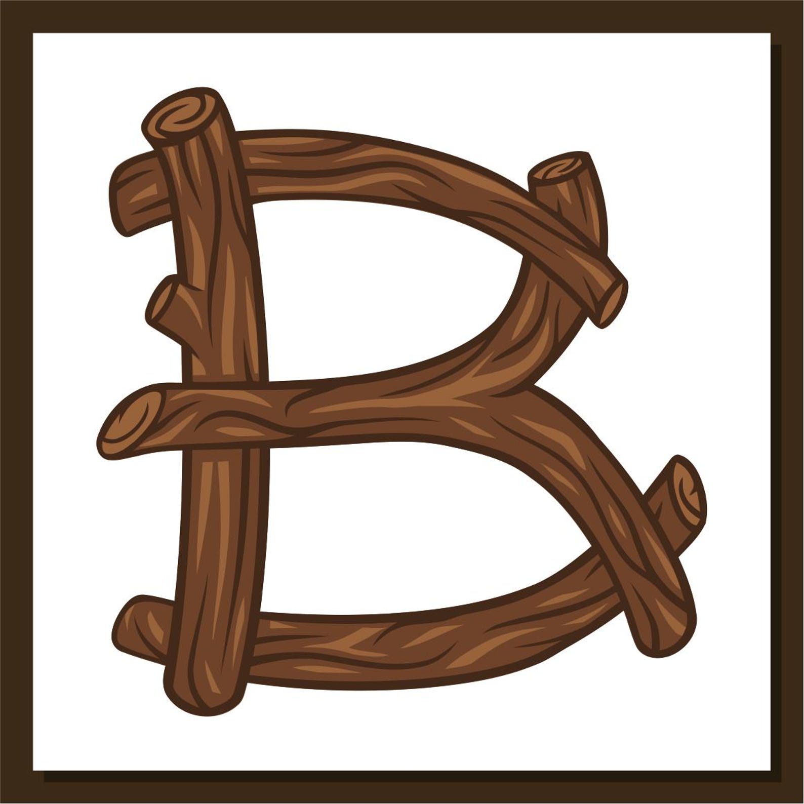 Branch Clipart, Branch PNG, Branch Alphabet, Branch Letter, Alphabet ...
