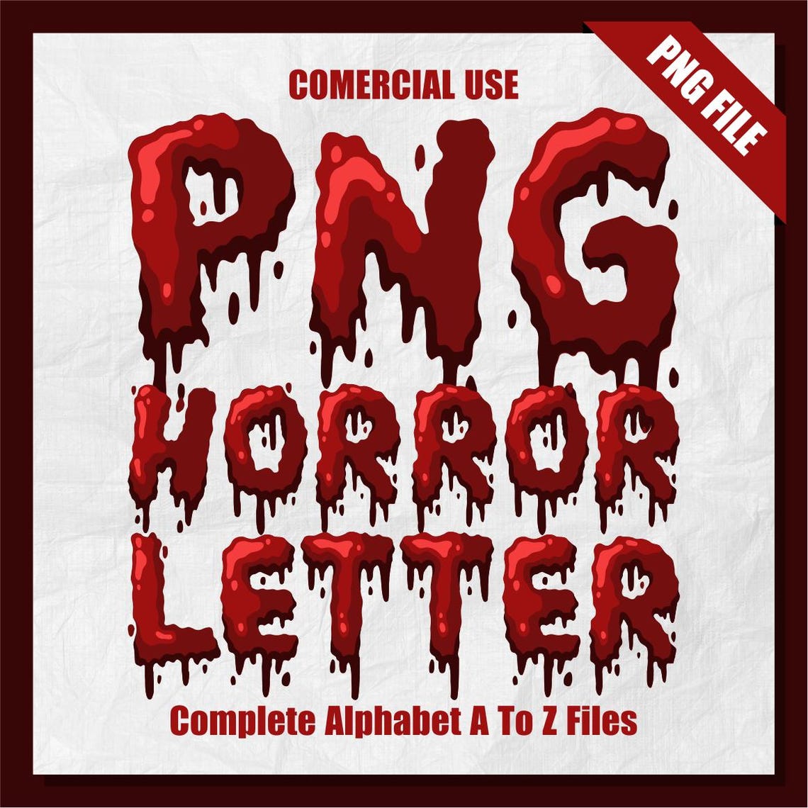 Horror Clipart, Scary PNG, Horror Alphabet, Scary Letter, Alphabet ...