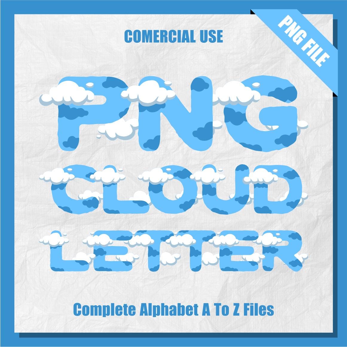 Cloud Clipart, Cloud PNG, Cloud Alphabet, Cloud Letter, Alphabet ...