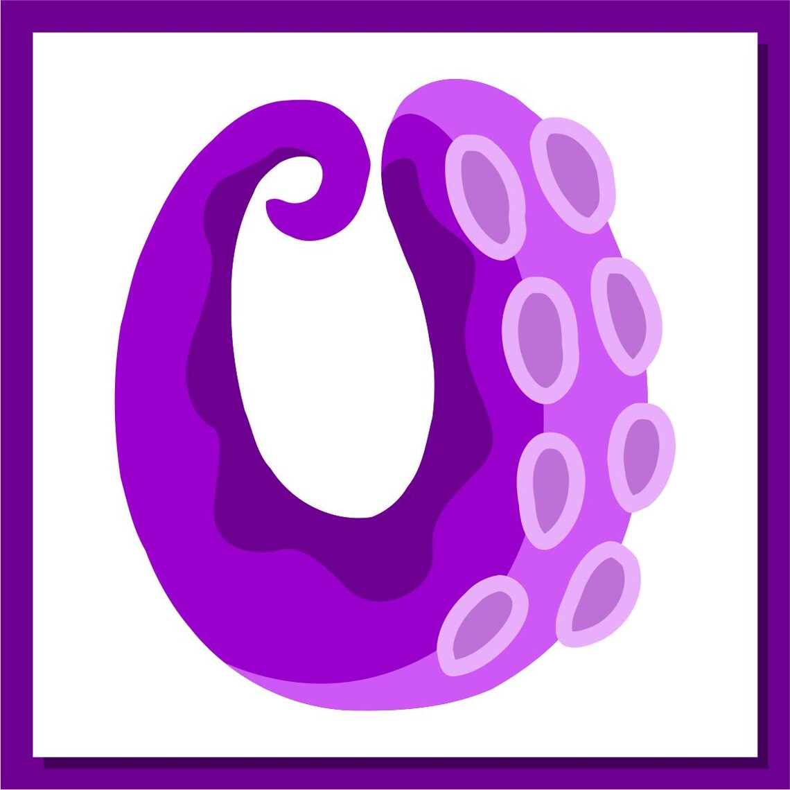 Octopus Clipart, Squid Letter PNG, Octopus Alphabet, Alphabet Clipart ...