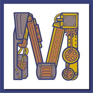 Machine Clipart, Machine Letter PNG, Robot Letter Alphabet, Alphabet ...