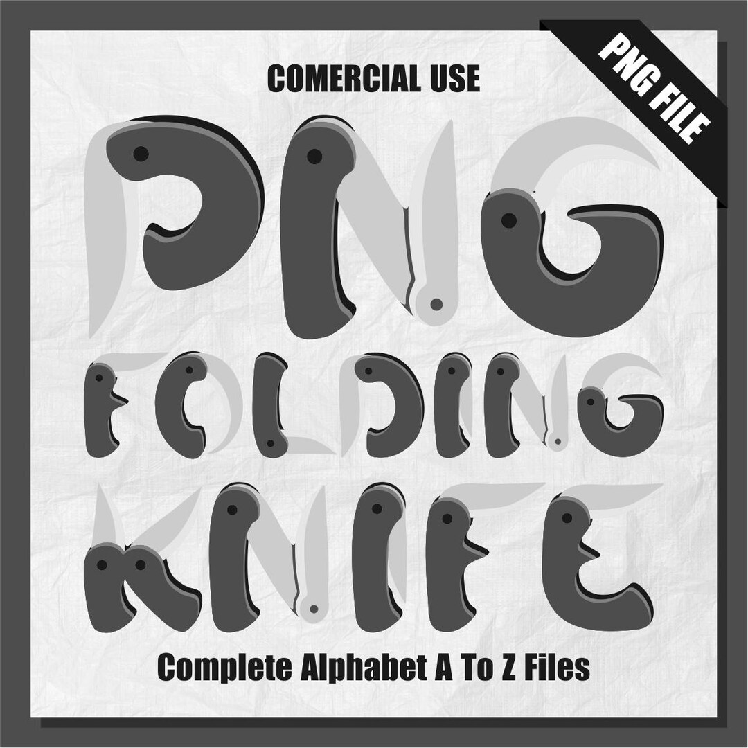Folding Knife Clipart, Knife Letter PNG, Knife Alphabet, Alphabet ...